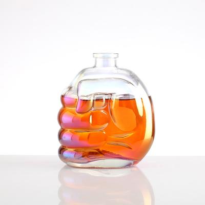 China Super Flint Glass Classic Shape 500ml 700ml 750ml Liquor Bottle for Vodka Whisky Rum for sale