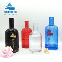 China Customized Custom Make Excellent Printing Color Glass Bottle for Vodka Gin Whiskey for sale