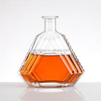 China Customize Sealing Type and Transparent 250ml 500ml 750ml Liquor Bottles for Brandy for sale