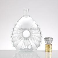 China Production of 750ml Brandy Glass Bottle with Cap in Super Flint Glass Material for sale