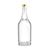 China Empty Square Glass Bottle 500ml for Top-shelf Whiskey and Vodka for sale