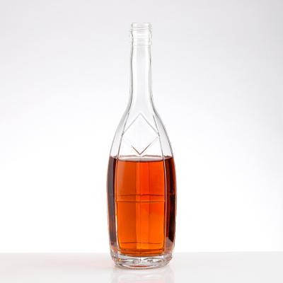 China Customize Sealing Type Glass Liquor Bottles for Spirits Alcohol Vodka Rum Gin for sale
