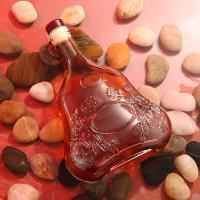 China Hot Stamping Surface Handling 375/500/750/1000ml Luxury Square Whisky Gin Glass Bottles for sale