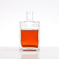 China Transparent Custom Whiskey Bottle for Liquor and Alcoholic Beverages Manufacture for sale
