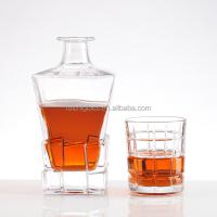 China Round Glass Empty Gin Vodka Whiskey Bottles with Screw Cap in 500ml 700ml 750ml 1L Size for sale