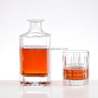 China Hot Stamping Glass Bottle for Liquor Wine Whisky Vodka Tequila Transparent Emboss Design for sale