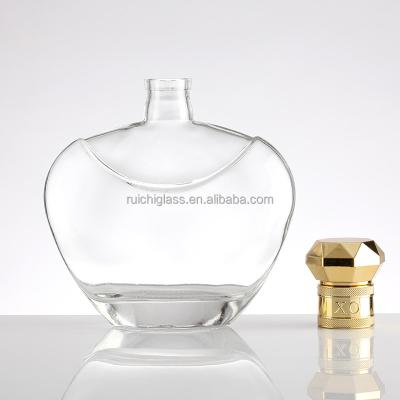 China Super Flint Glass Brandy Bottles 350ml 500ml 750ml and Customized Logo at Manufacture for sale