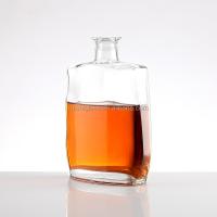 China Latest Luxury Styles Surface Handling Hot Stamping 350ml 500ml 750ml Glass Drinking Bottle for sale