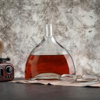 China Hot Stamping Surface Handling Industrial Brandy Glass Liquor Bottles 250ml 500ml 750ml for sale