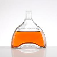 China Hot Stamping Surface Handling Industrial Brandy Glass Liquor Bottles 250ml 500ml 750ml for sale