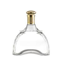 China Hot Stamping Surface Handling Industrial Brandy Glass Liquor Bottles 250ml 500ml 750ml for sale