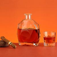 China 375ml 500ml 700ml 750ml 70cl Frosted Glass Bottles for Whisky Vodka Oil Rum Liquor Wine for sale