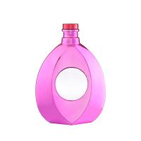 China 750ml Electroplated Glass Bottle for Spirits Vodka Gin Champagne Liquor Modern Design for sale