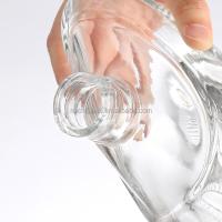 China 500ml 750ml Glass Bottles for Party Custom Design and Aluminum Plastic PP Collar Material for sale