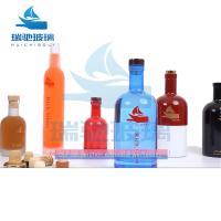 China Transparent Super Flint Glass Empty 500ml 750ml 1000ml Whiskey Brandy Bottle for Your for sale