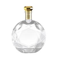 China Hot Stamping Various Style Design 500ml 700ml 750ml 750g Empty Rum Gin Whisky Spirit Vodka Glass Bottle for sale