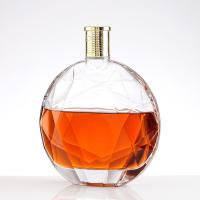 China Hot Stamping Various Style Design 500ml 700ml 750ml 750g Empty Rum Gin Whisky Spirit Vodka Glass Bottle for sale