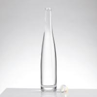 China Empty Liquor Glass Bottle with Lid and Aluminum Plastic PP Collar Material for sale