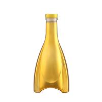 China 750ml Elegant Electroplated Color Wine Glass Bottle with Aluminum Plastic PP Collar for sale