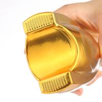 China 750ml Elegant Electroplated Color Wine Glass Bottle with Aluminum Plastic PP Collar for sale