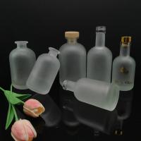 China Frost Empty Cylinder 700 ml 500 ml Vodka Wine Glass Bottle with Customize Sealing Type for sale