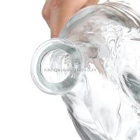 China Custom Design 500ml 700ml Glass Liquor Brandy Bottle Super Flint Glass Body Material for sale