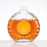 China Collar Material Aluminum Plastic PP 500ml 750ml Empty Vodka Whiskey Wine Glass Bottle for sale