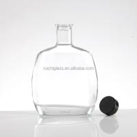 China Beverage Industrial Top Grade Smooth Whisky Glass Bottles with Cork for sale