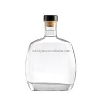 China Beverage Industrial Top Grade Smooth Whisky Glass Bottles with Cork for sale