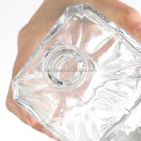 China Upgrade Your Spirits Packaging with the Most Popular Style Embossed Whisky Glass Bottles for sale