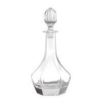 China Sophisticated Super Flint Glass Frozen Gin Whisky Liquor Glass Bottles with Cork for sale