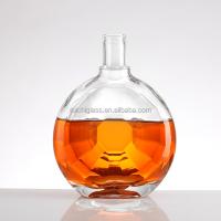 China Flint Glass Liquor Wine Vodka Tequila Bottle with Sealed Cork Lid 750ml for sale
