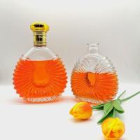China Custom Label Crystal Liquor Bottle 500ml 700ml Elegant Design for Branding Purposes for sale