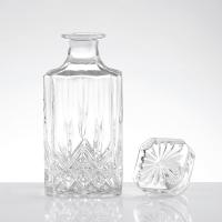 China Empty Liquor Fancy Costume Bottle Hot Stamping Custom Glass Bottle for Whiskey Vodka Gin for sale