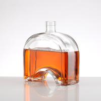 China Super Flint Glass Base Material Whisky Glass Bottles for Spirits Liquor Vodka Gin for sale