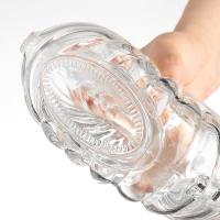China Most Popular Style 500ml 750ml Brandy Glass Bottles with Cap Super Flint Glass for sale