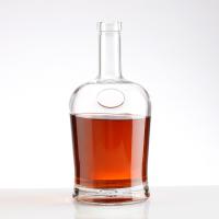 China Body Material Super Flint Glass 500ml 700ml 750ml Cut Glass Liquor Bottle for Alcohol for sale