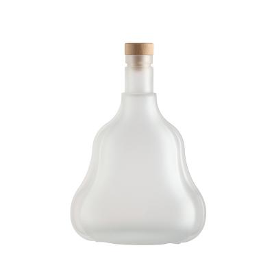 China 700ml Liquor Wine Whisky Vodka Tequila Bottle with Cork Performance Frosted for sale