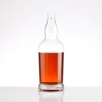 China Whiskey Glass Bottle 700ml 1000ml Square Glass Bottles with Aluminum Plastic PP Collar for sale