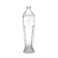 China Collar Material Aluminum Plastic PP Clear Glass Bottles for 750ml and 550ml Liquor for sale