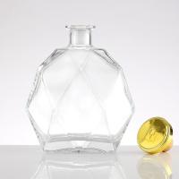 China Customize Sealing Type 500ml Super Flint High Transparent Fancy Whisky XO Glass Bottle for sale