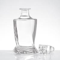 China Super Flint Glass Body Beautiful Vodka Whiskey Decanter 50ml 250ml 500ml 750ml 1000ml for sale