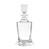 China Super Flint Glass Body Beautiful Vodka Whiskey Decanter 50ml 250ml 500ml 750ml 1000ml for sale