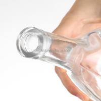 China Exquisite Custom Design 300ml 500ml Vodka Whiskey Glass Liquor Bottle for Supply for sale