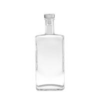 China 500ml 700ml Custom Empty Frosted Fancy Glass Liquor Bottle for Beverage and Champagne for sale