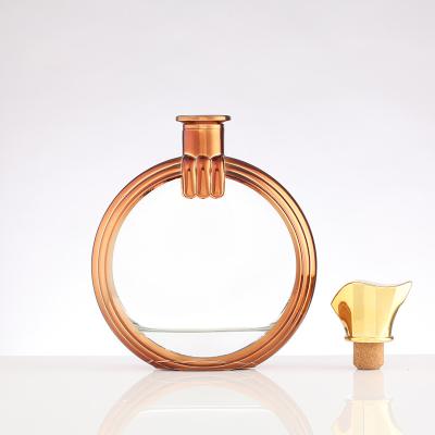 China High Weight Vodka Whiskey Brandy Tequila Gin Rum Liquor Spirit Wine Glass Bottle 500 ml Customized Logo for sale