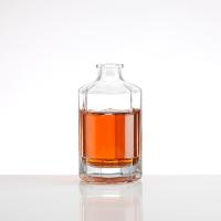 China Aluminum Plastic PP Collar 500ml Vintage Brandy Bottle with Glass Acrylic Stopper for sale