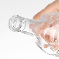 China Collar Material Aluminum Plastic PP Clear Glass Bottle for Smirnoff Vodka 500ml 700ml 750ml for sale