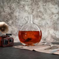 China Super Flint Glass Exquisite Square 100ml 500ml 700ml 750ml XO Spirit Bottle with Spiral Cork for sale