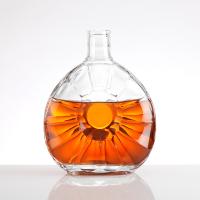 China Customized High Flint Glass 25cl Vodka Spirit Liquor Rum Tequila Brandy Whisky Wine Bottle for sale